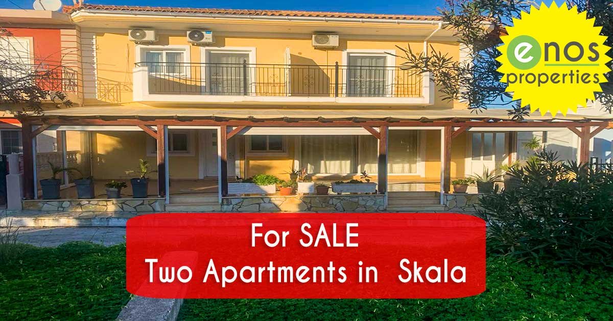 Two apartments for sale in Skala, Kefalonia - Enos