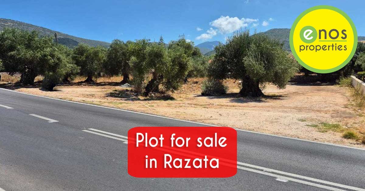 A 1,825.37 sq.m plot is for sale in Razata, Kefalonia - Enos